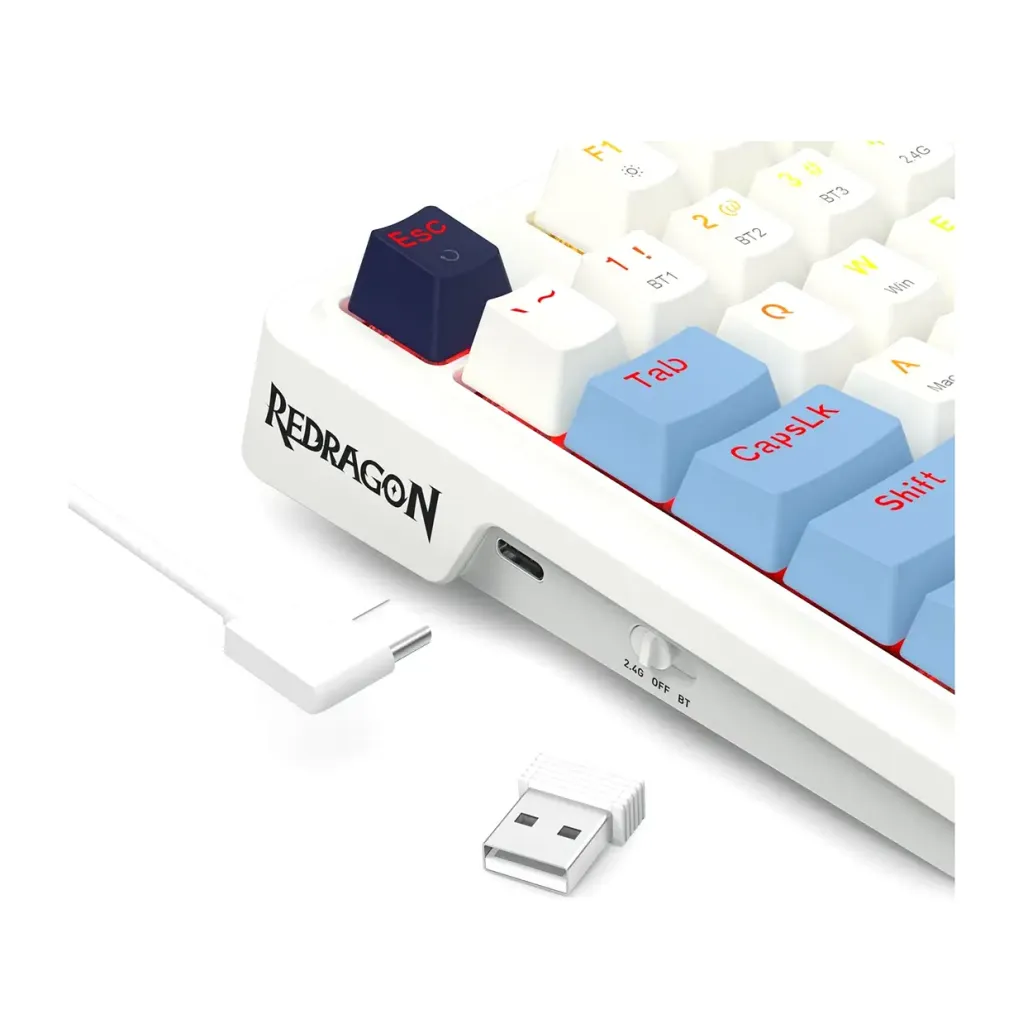 کیبورد گیمینگ ردراگون Redragon Antonium Pro K728 WBB RGB